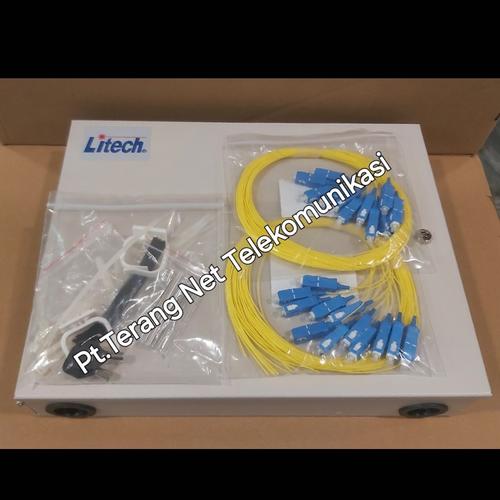 Jual OTB / ODF WALLMOUNT 24 CORE LITECH LENGKAP ADAPTOR + PIGTAIL SC ...