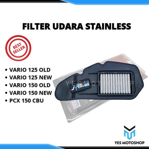 Jual AIR FILTER UDARA STAINLESS VARIO 125 VARIO 150 OLD VARIO 150 NEW ...