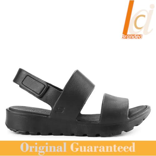 Jual Sandal Wanita Original Skechers Footsteps - All Black - Kota Depok ...