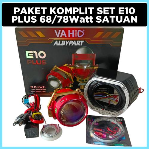 Jual Bi-LED E10 Vahid | Laser LED Projector Dual Core Pro Blue Lens Satuan - E10 Only - Kab ...