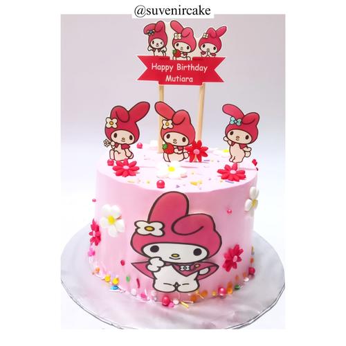 Jual cake my melody/kue ulang tahun my melody/my melody cake/my melody ...