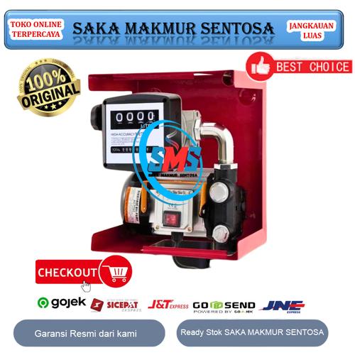Jual Pompa Solar Pompa Transfer BBM Flow meter Solar Minyak AC 220V ...