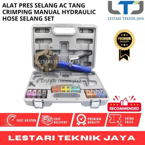 Jual ALAT PRES SELANG AC TANG CRIMPING MANUAL HYDRAULIC HOSE SELANG SET ...