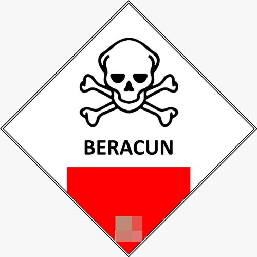 Jual sign akrilik / Plat beracun uk 25x25cm sign rambu limbah b3 ...