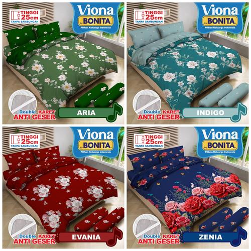 Promo Viona By Bonita Bed Cover Set Sprei FLAT KING Size Uk.180x200cm ...