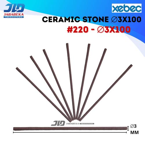 Jual Xebec #220 3x100 mm Ceramic Fiber Stone Round Bulat Xebec Diameter ...