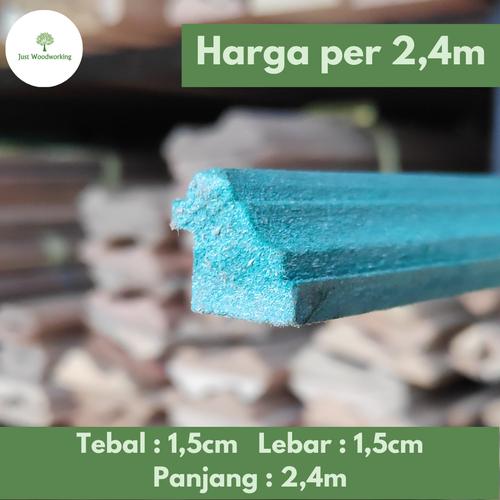Jual JU-A9 LIST PROFIL HMR HIJAU WALL MOULDING WAINSCOTING WALL PANEL ...