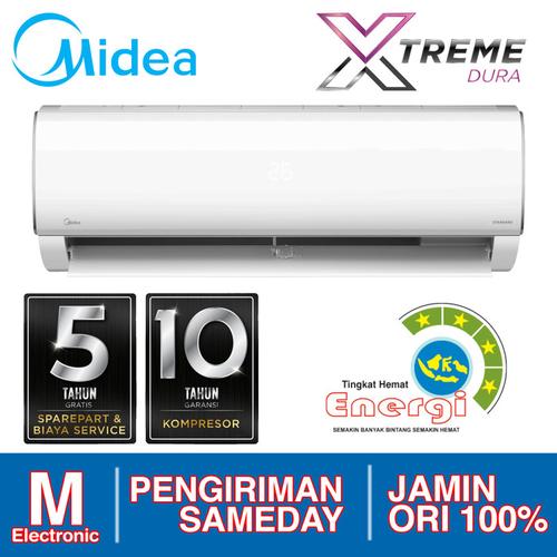 Jual AC Midea 0.5 PK MSFC 05CRN2X XtremeDura Standard R32 Gold Fin UNIT ...