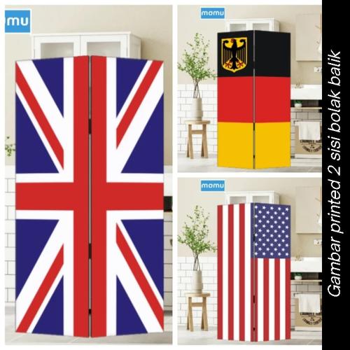 Jual partisi lipat sekat pembatas ruangan portable - flag01 series - U ...