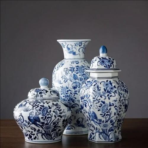 Jual Pajangan Vas Guci Keramik / Chinoiserie Ceramic Ginger Vase 3483 ...