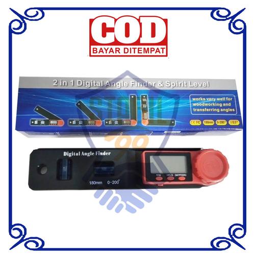 Jual Alat Ukur Sudut 2 In 1 Busur Derajat Digital Penggaris Skala ...