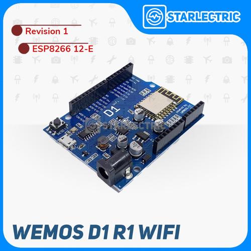 Jual WeMos D1 R1 Wifi ESP8266 NodeMCU ESP-12E UNO Based Shield 8266 ...