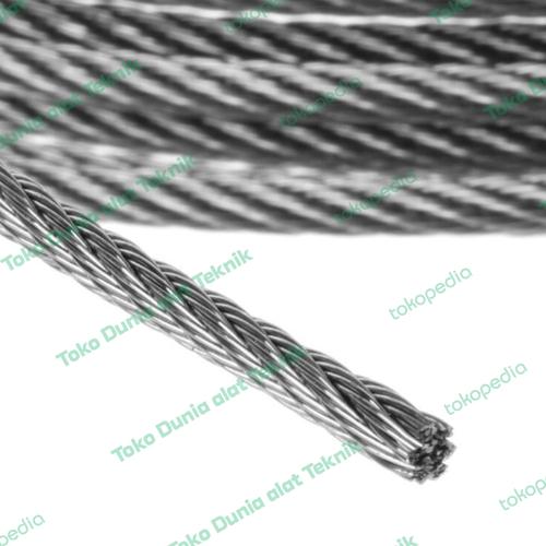 Jual Kawat Sling Baja Stainless steel 3 mm Tali Seling Baja Wire Rope ...
