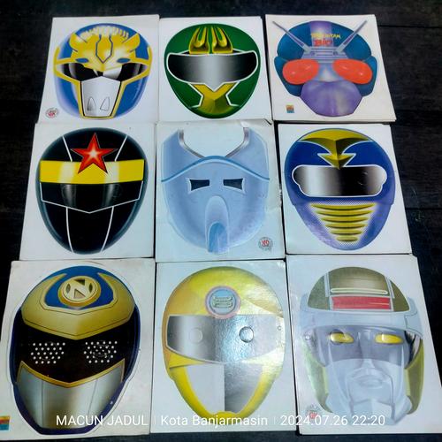 Jual Topeng Kertas Power Ranger Topeng Jadul era90an - Putih - Kota ...