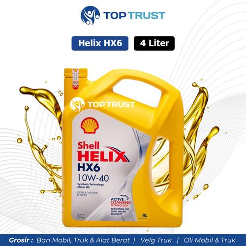 Jual Oli Mobil Shell Helix HX6 10W-40 Isi 4 Liter - 1 Dus isi 4 - Kota ...