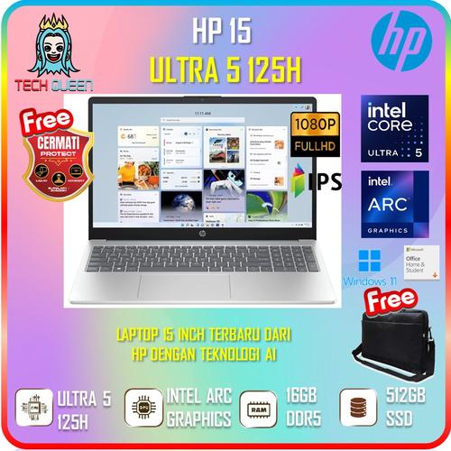 Promo LAPTOP HP 15 ULTRA 5 125H 16GB 512GB W11+OHS 15.6" FHD IPS BLIT ...