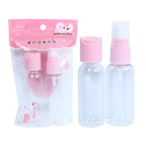 Jual Travel Bottle Toiletries Kit 2 in 1 / Wadah Botol Mini Pencet dan ...