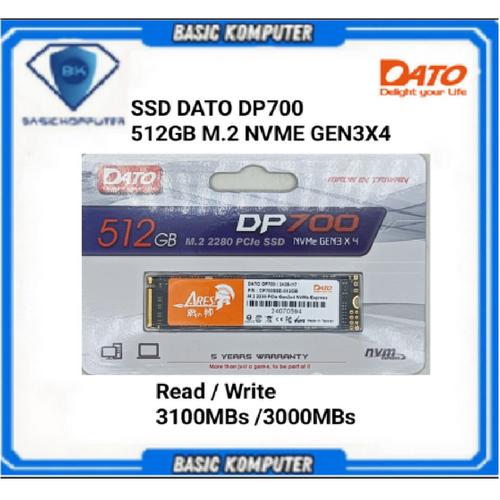 Jual SSD Dato DP700 512GB M2 NVME Gen3x4 - Jakarta Pusat - BASIC ...