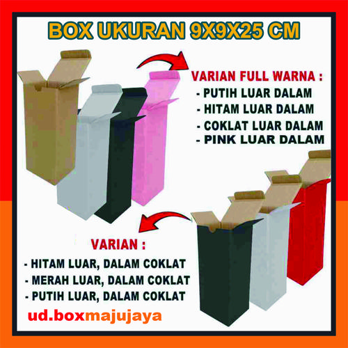 Jual Box Ukuran 9x9x25 cm / Box Souvenir / Box Sloop / Kardus Polos ...
