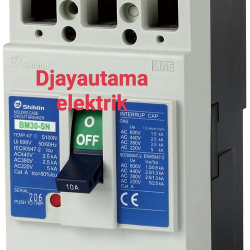 Jual MCCB 2P / 3P 10A,15A,20A,30A BM30-SN SHIHLIN - 30A, 3P - Jakarta Pusat - DJAYA UTAMA ...