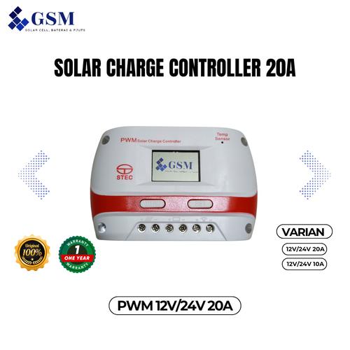 Jual solar charge controller stec 20a 12v/24v 10a pwm 10A STEC - 12V ...