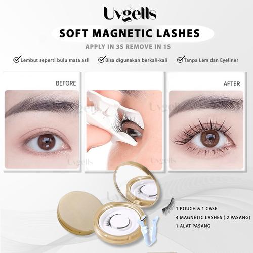 Jual KHUSUS PRE-ORDER! Magnetic Eyelash Bulu Mata Palsu Instant Alat Kecantikan Eyelash / Wasado ...