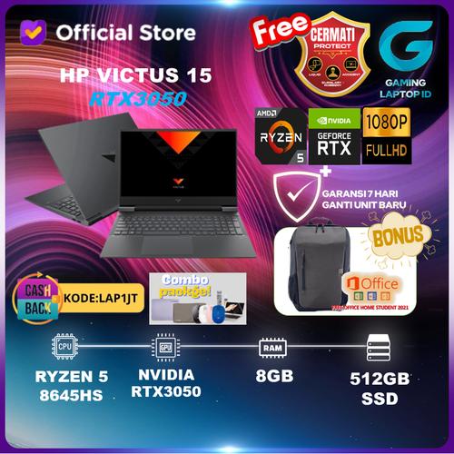Promo Laptop HP VICTUS 15 RYZEN 5 8645HS RTX3050 8GB 512GB W11 OHS 15.6 ...