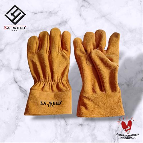 Jual Sarung Tangan Las//SMAW,MIG,MAG Welding Glove. Kulit Asli 100%.EA ...
