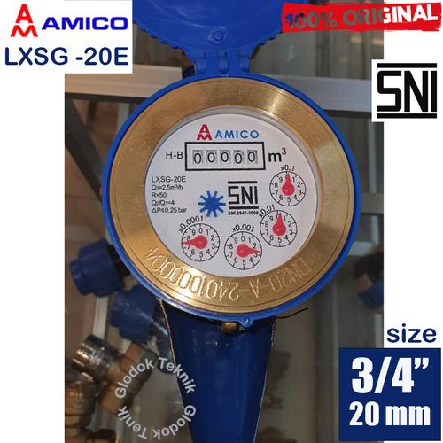 Jual Amico Water Meter 3/4 Inch SNI - Meteran Air - Flow Meter LXSG-20E ...