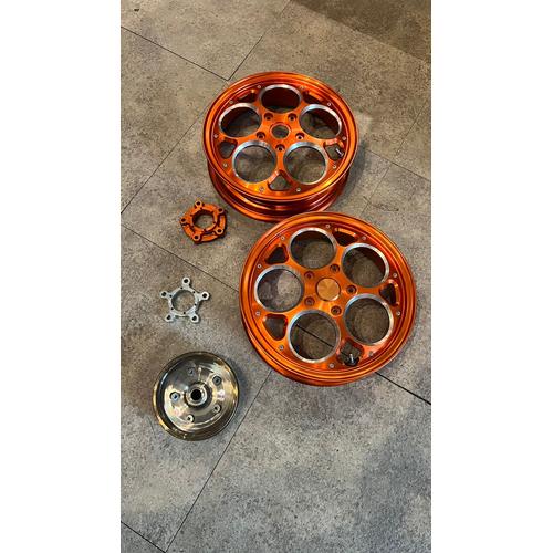 Promo FORGED CNC W125 Model Velg Orange 12 inch Vespa LX S Sprint ...