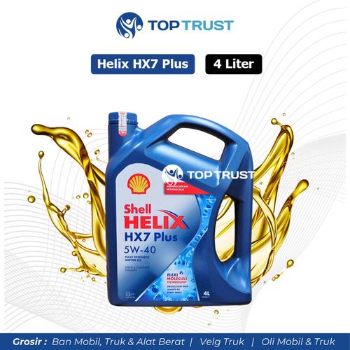Jual Oli Shell Helix HX7 Plus SAE 5W-40 isi 4 Liter Galon [Original ...