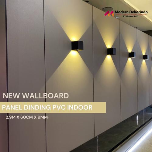 Jual NEW WALLBOARD PVC Panel 290 cm x 60 cm Tebal 9mm Dekorasi Dinding ...