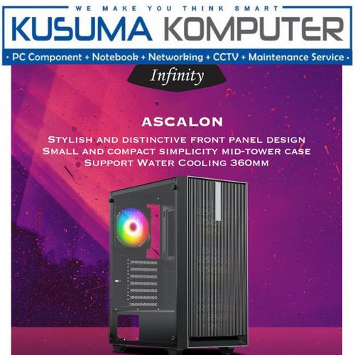 Jual Casing Infinity ASCALON Free 3 Fan ATX Gaming Case - Kab. Sleman ...