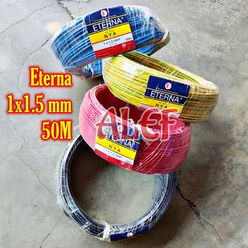Jual 50M kabel eterna nya 1x1.5 mm 1 roll kabel kawat engkel tembaga - Kota Surabaya - Alef ...