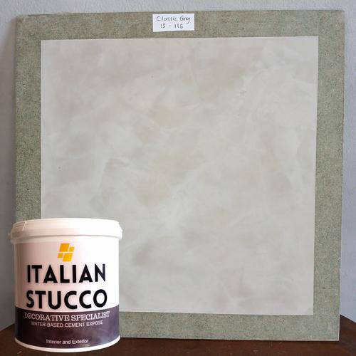 Jual Cat motif semen ekspos italian stucco paint - classic grey - 5 kg ...
