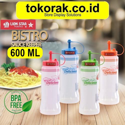Jual BOTOL KECAP 600ML PLASTIK BOTOL SAOS 600 ML LION STAR BISTRO SAUCE KEEPER TS-53 BOTOL SAUS ...