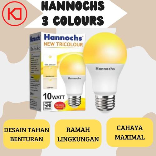 Jual Hannochs Lampu Bohlam LED Tricolour 10w 10 Watt 3 Warna New ...