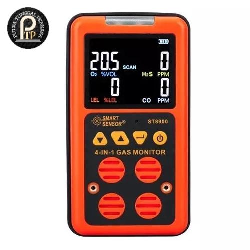 Jual H2S O2 CO LEL Gas Monitor Smart Sensor ST8900 4 in 1 Detector Udara ST 8900 Hydrogen ...