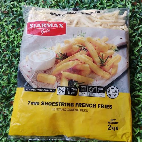 Jual STARMAX GOLD Shoestring Fries ( Kentang goreng beku) Berat - 2 kg ...