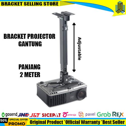 Jual Bracket Proyektor gantung 2 meter Ceiling Mount Projector Gantung ...