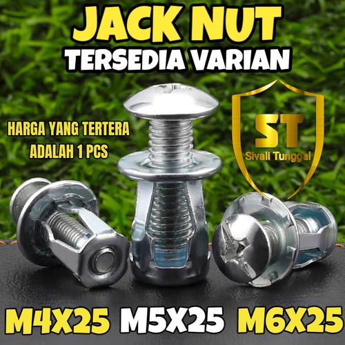 Promo JACK NUT METAL - RIVET NUT PLAT METAL MUR BAUT SEKRUP FISHER M4 ...