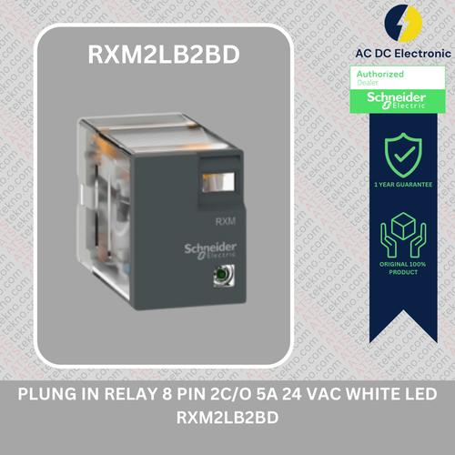 Jual SCHNEIDER RELAY PLUG IN 2CO 5A DENGAN LED 24VDC RXM2LB2BD - Kota Surabaya - AC DC ...