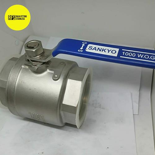 Jual Ball Valve 1 PC Merk Sankyo uk 3/4" - 3" - 3/4" - Jakarta Barat ...