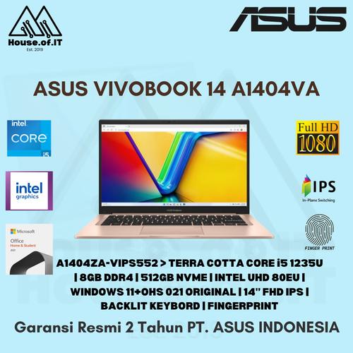Promo Asus Vivobook A1404ZA VIPS552 - i5 1235U 8GB 512GB W11 OHS 14"IPS ...