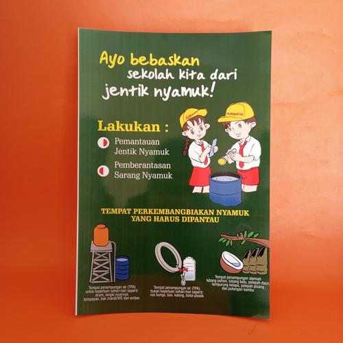 Jual Poster Ayo Bebaskan Sekolah dari Jentik Nyamuk, Berantas Sarang ...