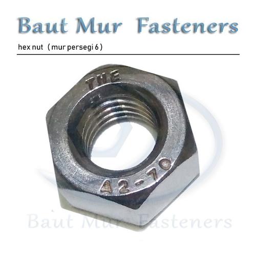 Jual Mur M16 Pitch 1.5 DRAT HALUS Stainless 304 - Jakarta Pusat - baut mur fasteners | Tokopedia