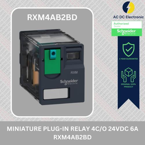 Promo SCHNEIDER RELAY PLUG IN 4CO 6A 24VDC DENGAN LED RXM4AB2BD - Kota ...
