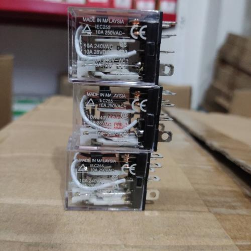 Jual Relay Omron LY2N LY2-N 8 Pin Kaki 220VAC 24DC 12VDC Socket PTF08A ...