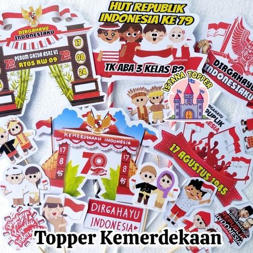 Jual Topper Tema KEMERDEKAAN / Topper HUT RI / Topper Kemerdekaan ...