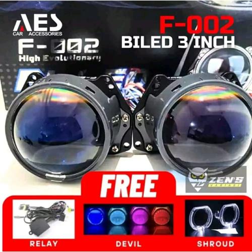 Jual Projector Biled F-002 65 Watt 3 Inch High Power Merk AES ...